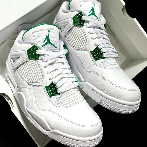 Jordan | Shoes | Nike Jordan 4 Green Metal Male Midtop Basketball ...